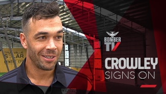 Top-up time as Crowley joins the Bombers
