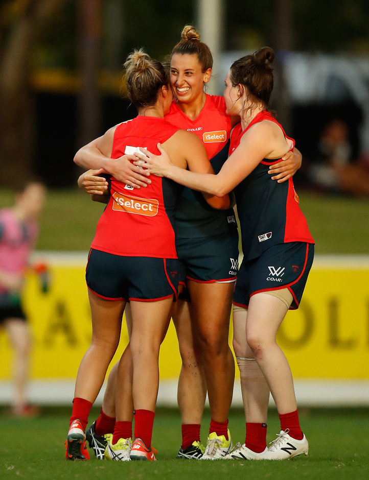 Dees keep AFLW Grand Final hopes alive