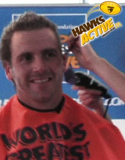 Rick Ladson's brave shave