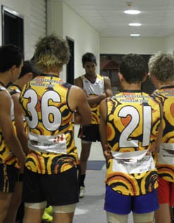 Troy Cook shares words of wisdom with young Indigenous talent