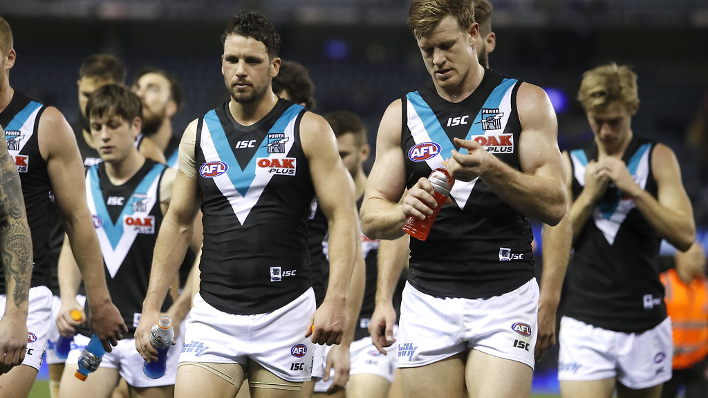 Hinkley puts on brave face as Port slides out of the eight