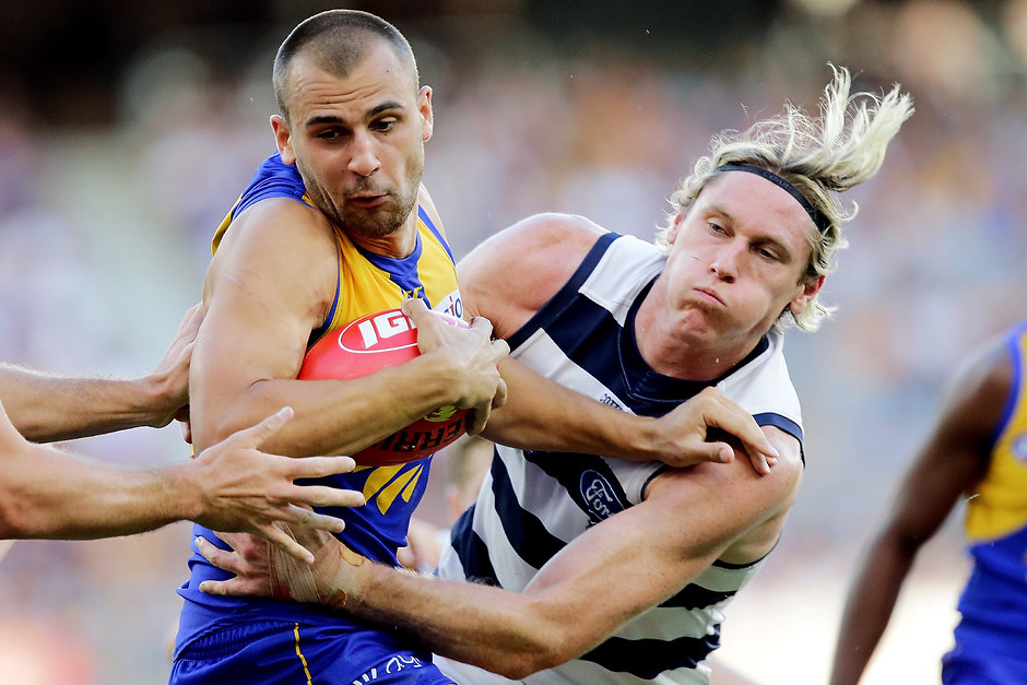 Cats left bloodied after Optus Stadium fence hits