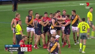 Tempers fray in quarter-time melee