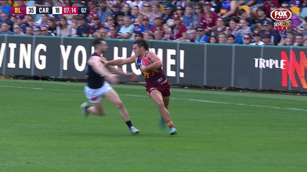 Rayner shows off his Dusty-like fend