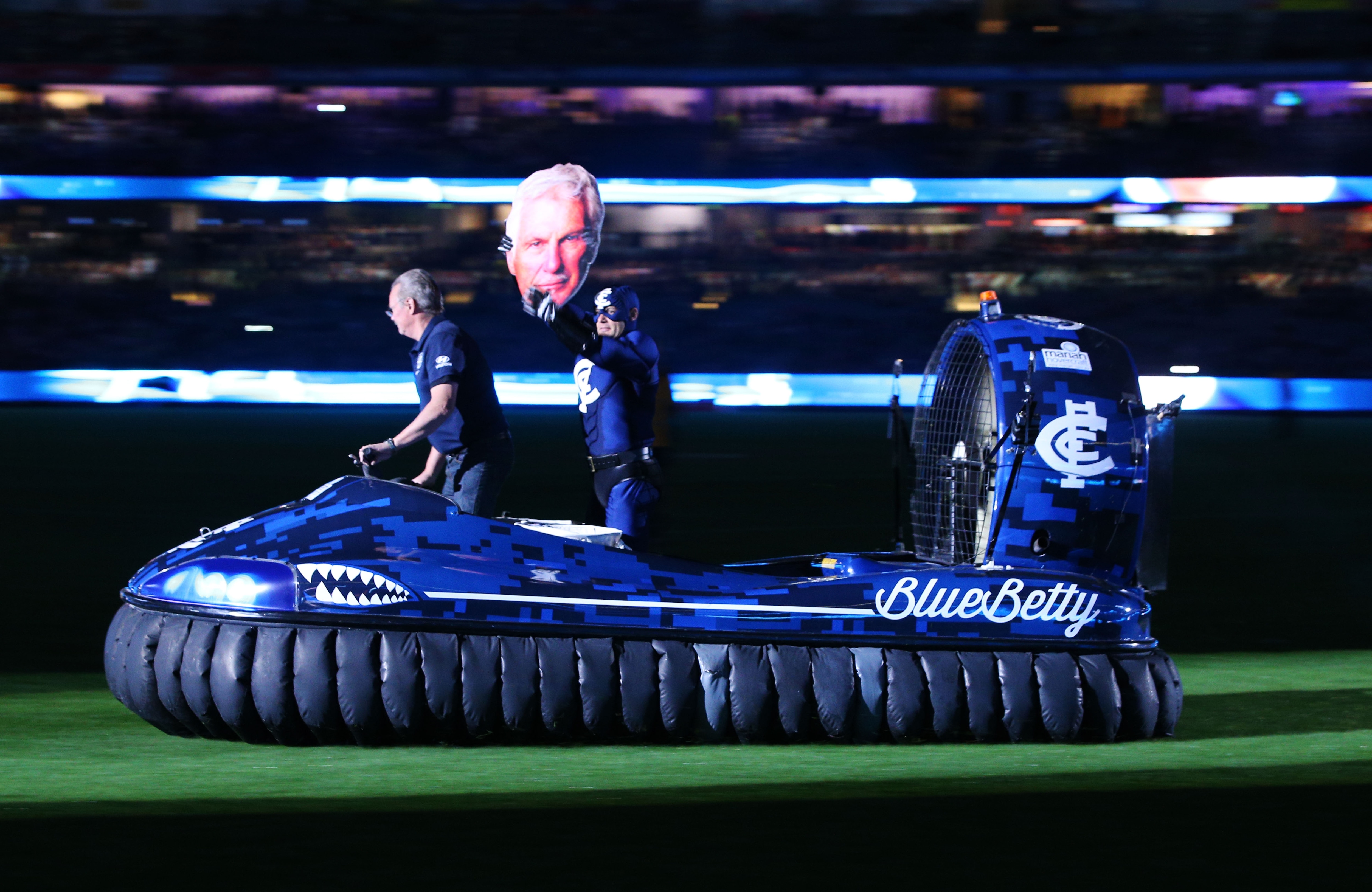 Blues sink to new low, as hovercraft flips in the Yarra