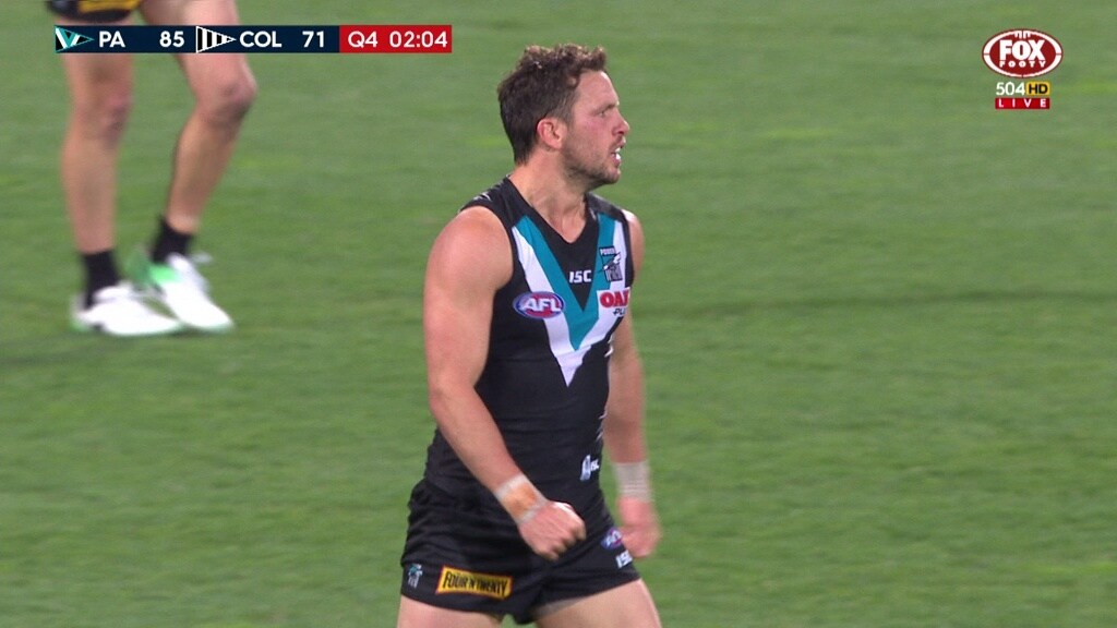 The sealer: Skipper flicks the switch