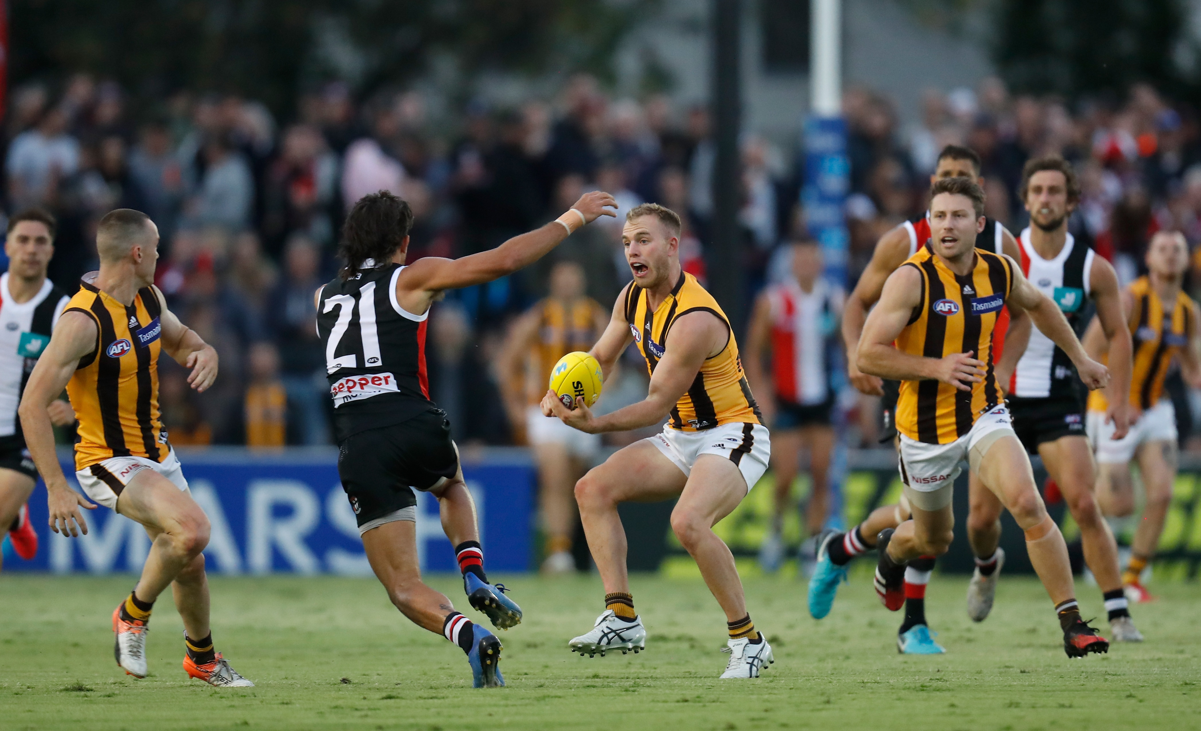 'Rusty' ball-magnet proves he can still find the footy