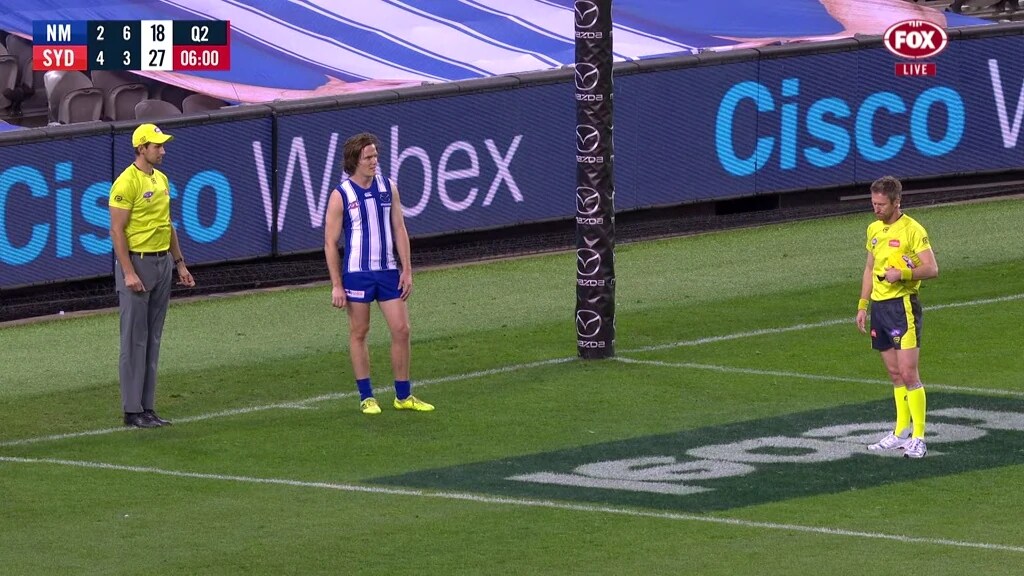 Was this a mark to Polec on the goal line?