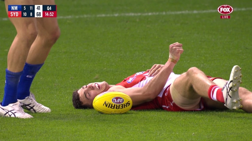 Sydney forward suffers head knock