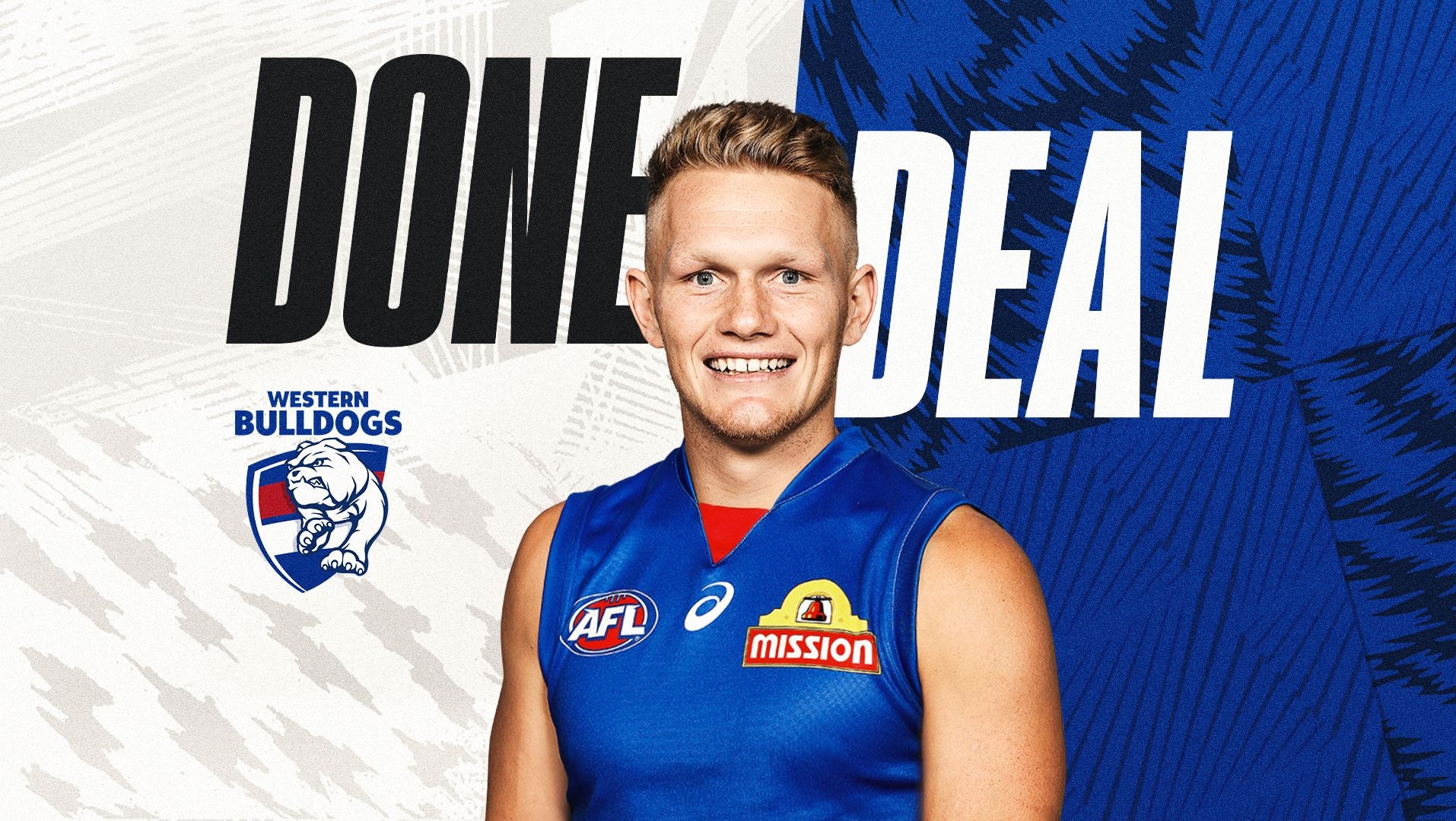 Last-minute drama: Treloar becomes a Bulldog at the death