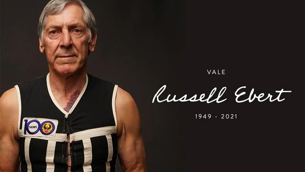 Footy world in mourning as SA great Russell Ebert passes away
