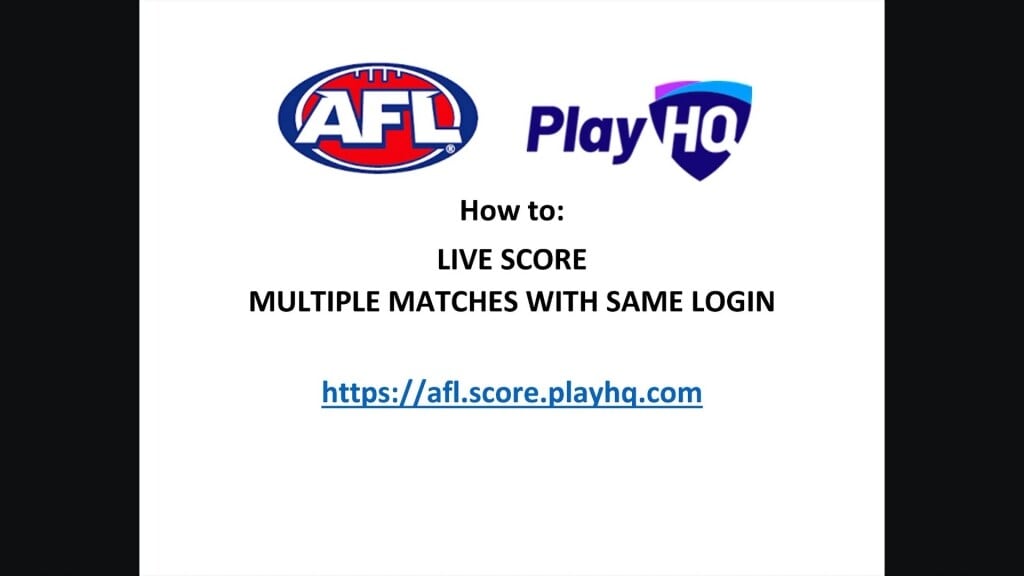Livescore multiple matches with the same login