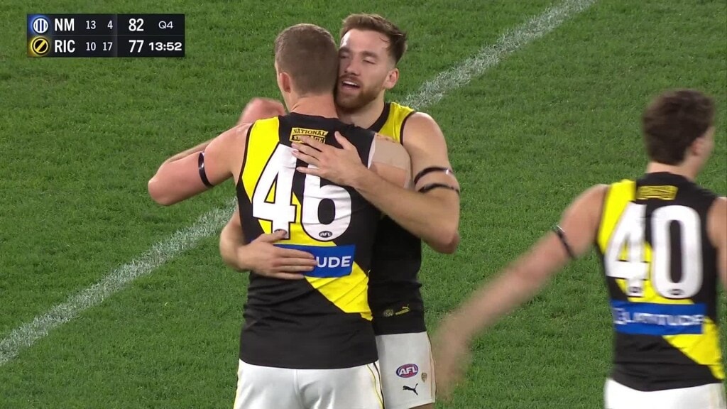 Miller launches bomb for first AFL goal