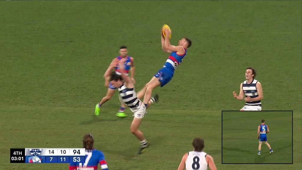 Dunkley shows massive hops in this super speccy