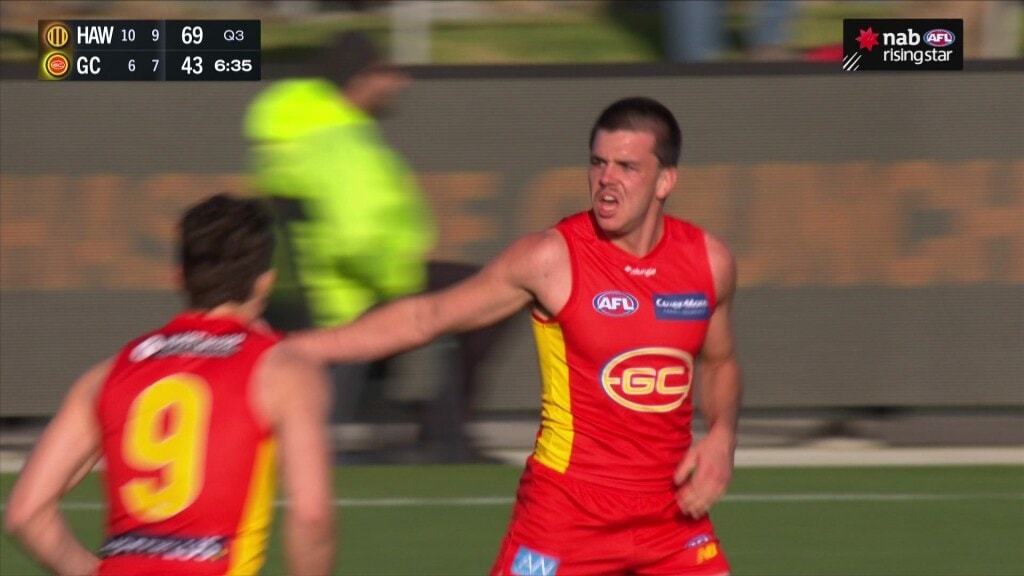 NAB AFL Rising Star: Elijah Hollands stars in Round 21