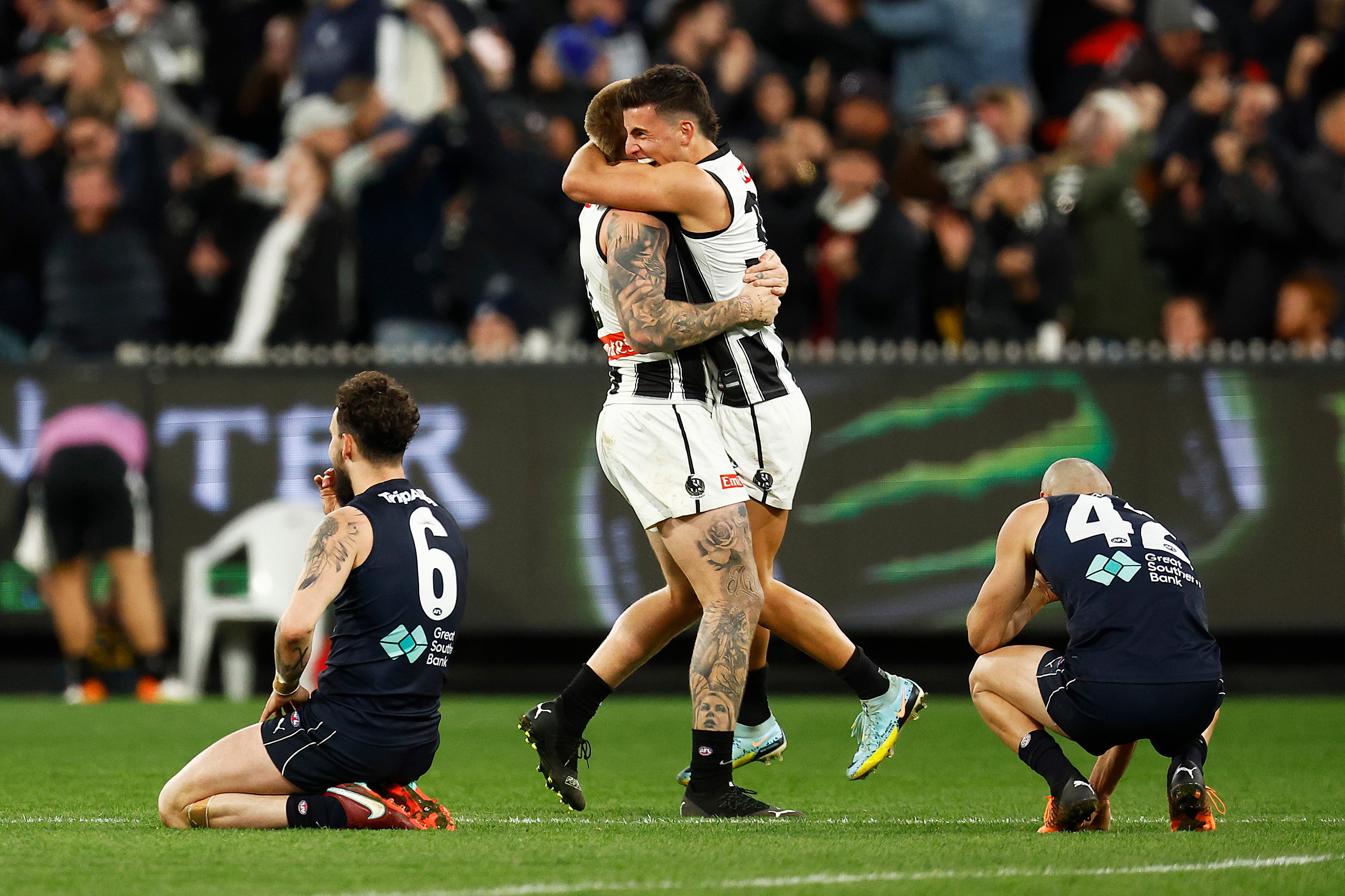 Don't ever write 'em off! Pies smash record for close wins