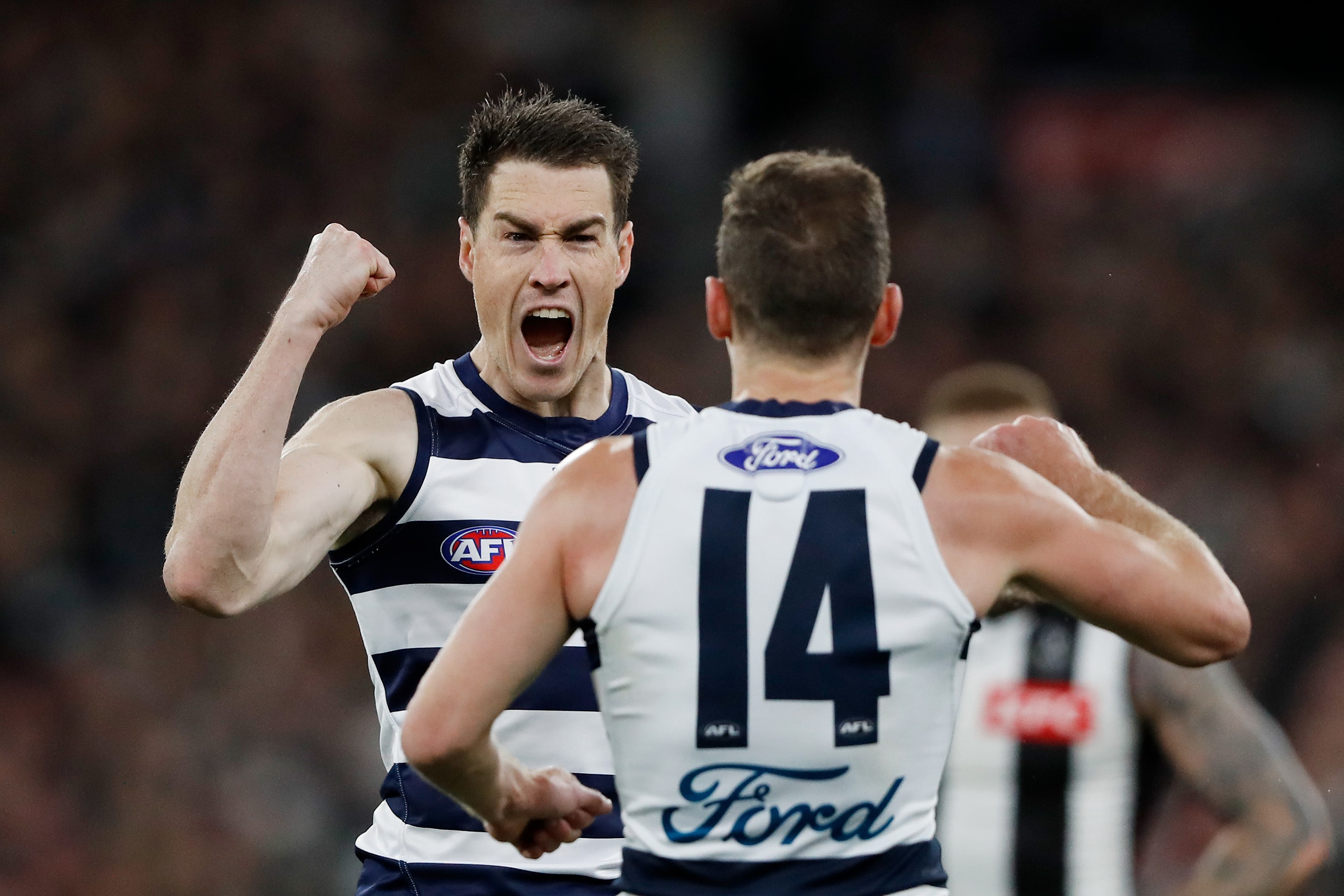 Cats deny Pies in all-time classic to book home prelim
