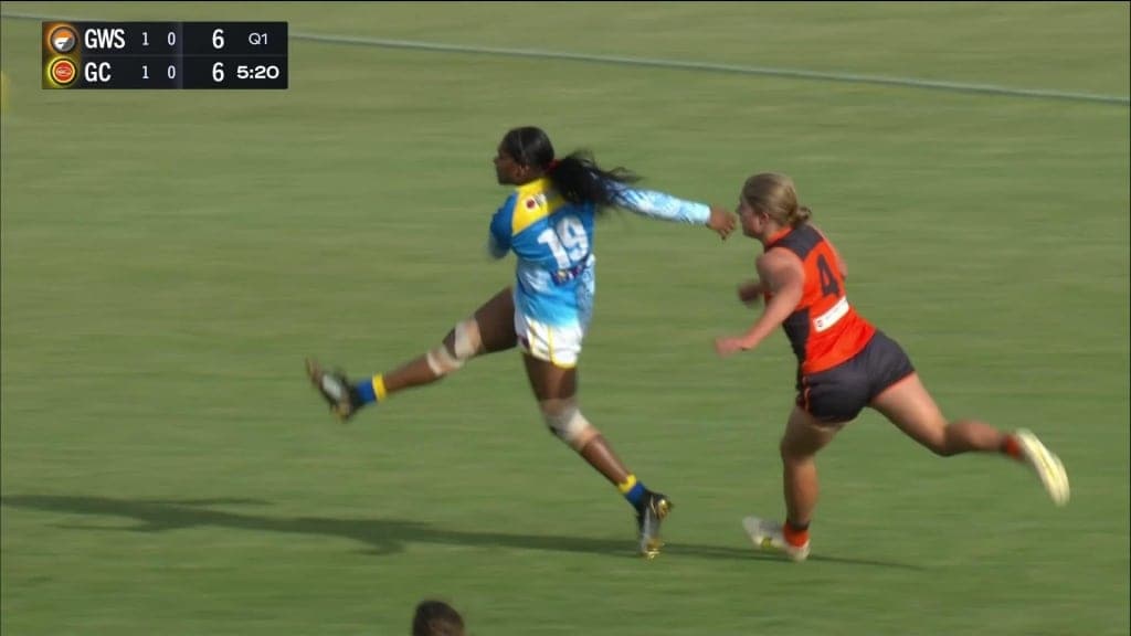 Bush bursts away for memorable first AFLW major