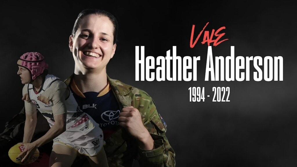 Emotional tribute for Crows' own, Anderson