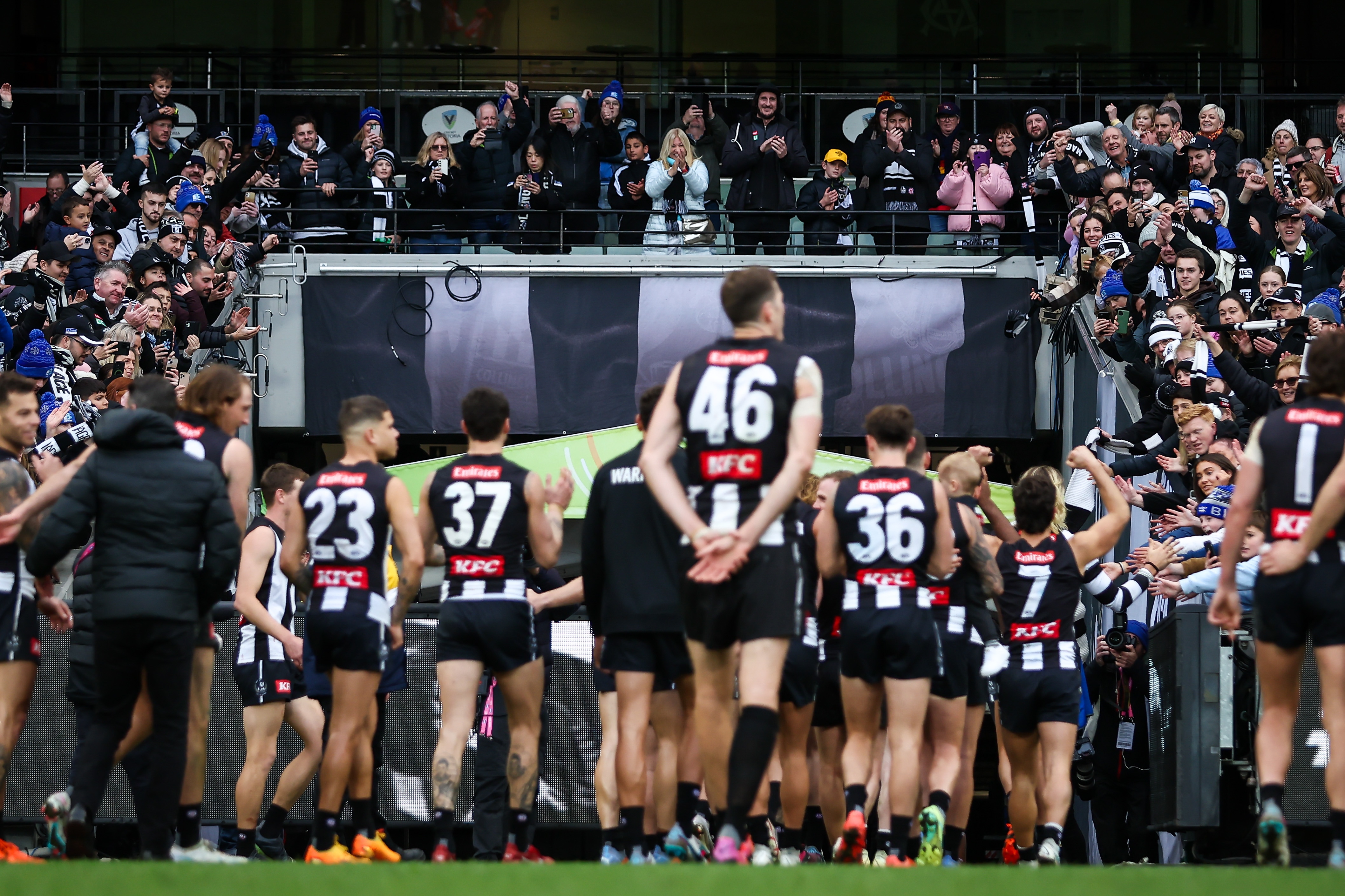 World-class crowds: Magpie Army flocks to Fly's Pies in record numbers