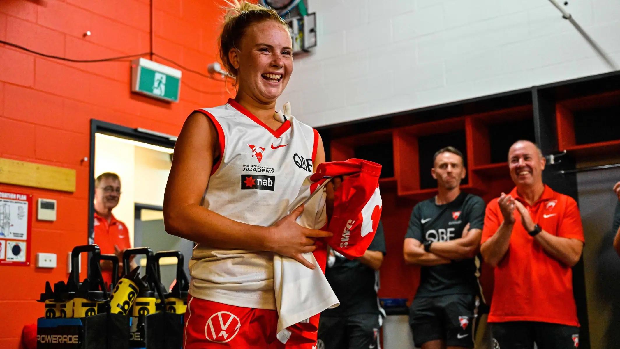 Swans' Academy product becomes club's first female player