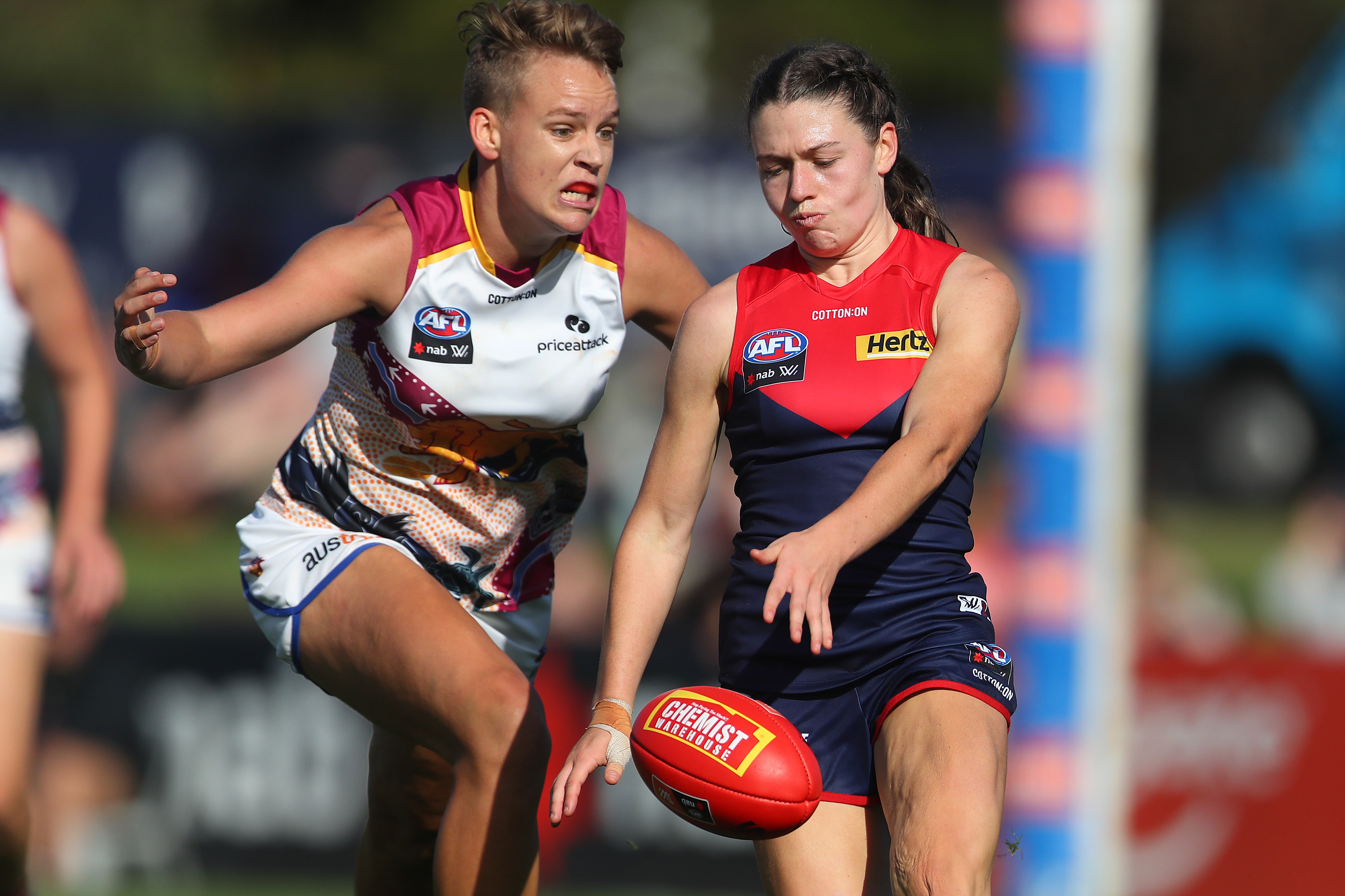 Why playing against the AFLW's best small forwards is a 'relief' for Heath