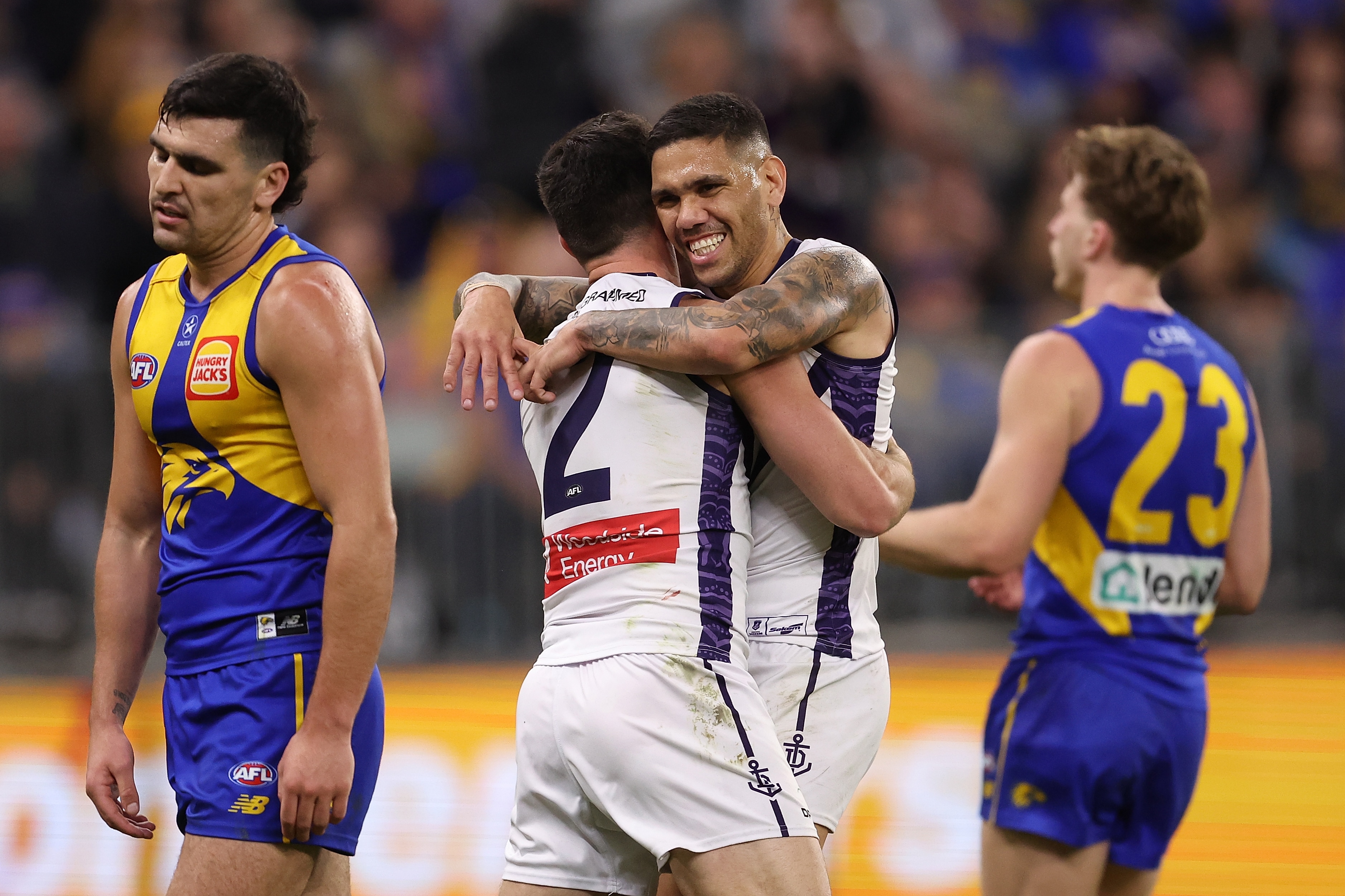Dockers do it easy over hapless Eagles in derby demolition
