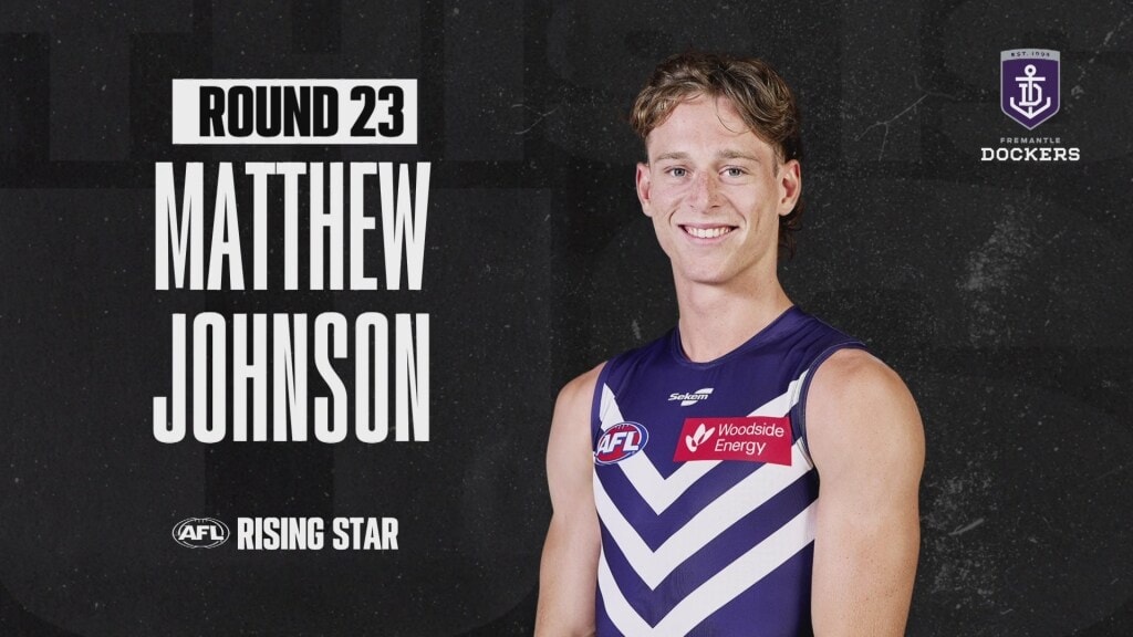 AFL Rising Star: Matthew Johnson stars in round 23