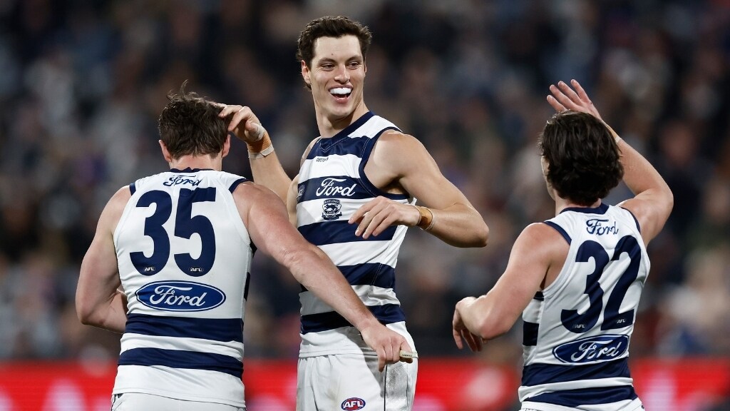 Neale gets free and delivers first AFL goal