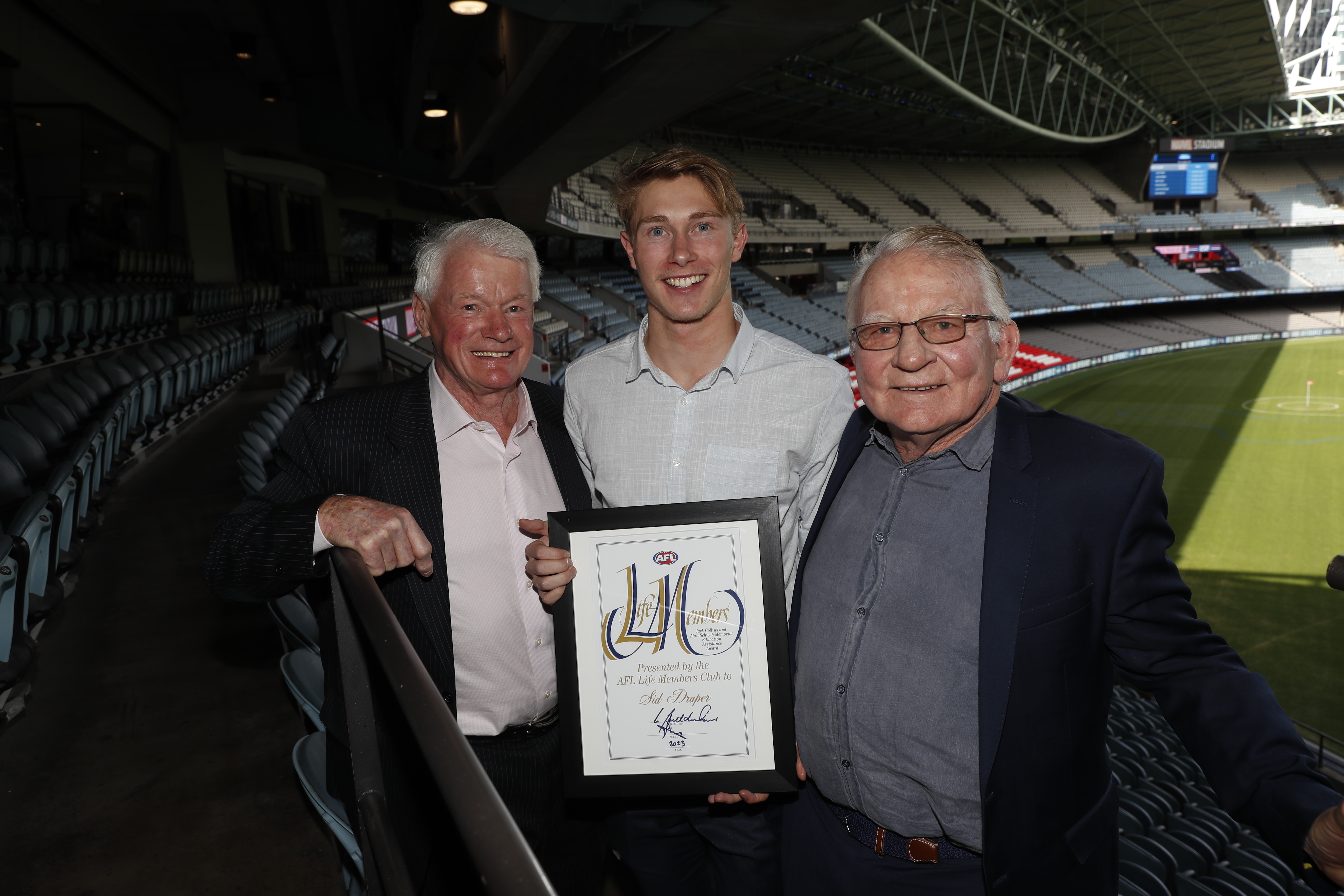 Sid Draper awarded Jack Collins-Alan Schwab AFL Life Members scholarship
