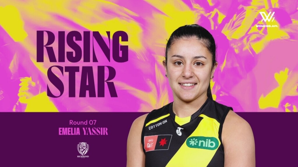 AFLW Rising Star: Emilia Yassir stars in round 7