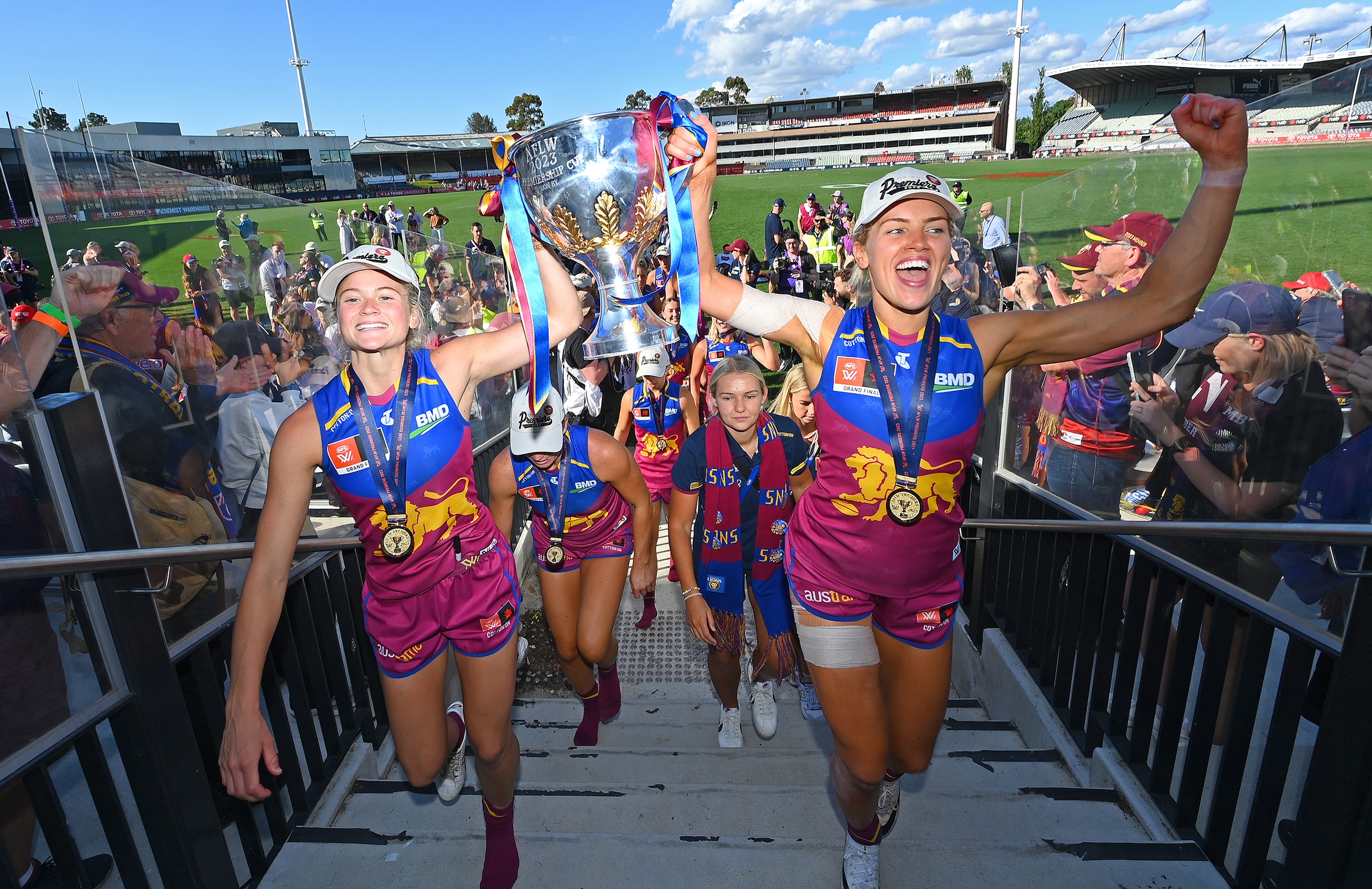 Lion-hearted: Brisbane storms past North to win second flag