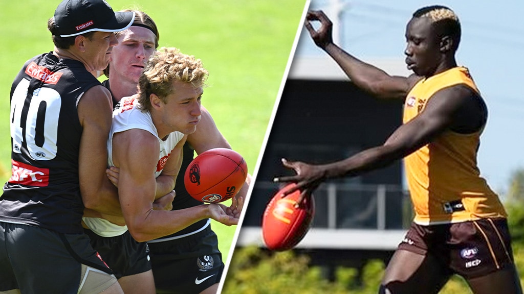 Pies jostle for spots, new-look Hawks: Pre-season game talking points