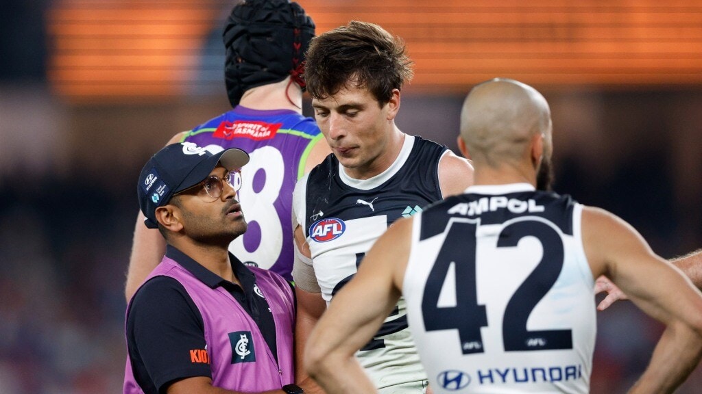 Luckless Blue helped off after friendly fire