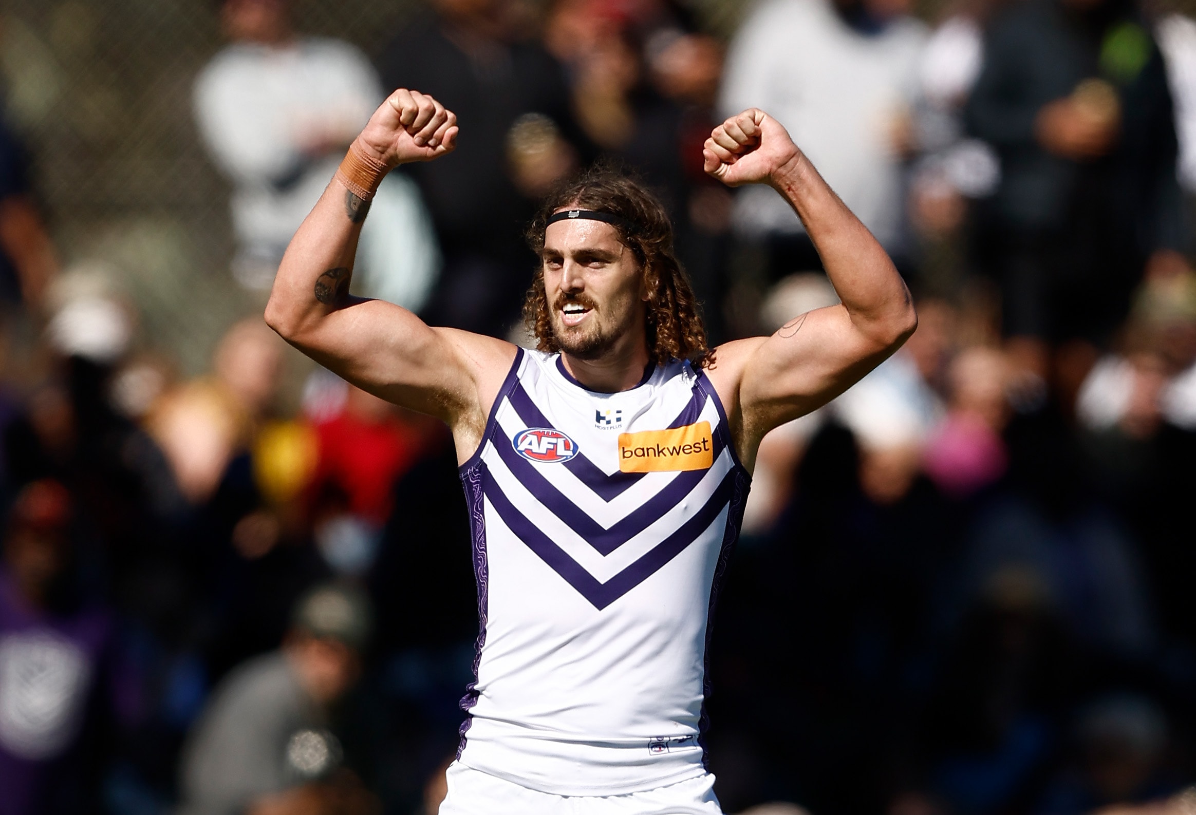 Dockers star confident club is on the rise, upbeat on ruck pairing