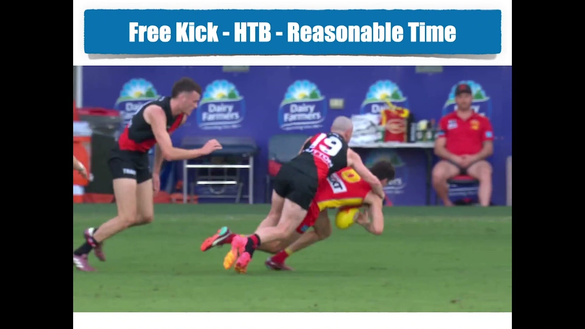 AFL highlights holding the ball examples from R12