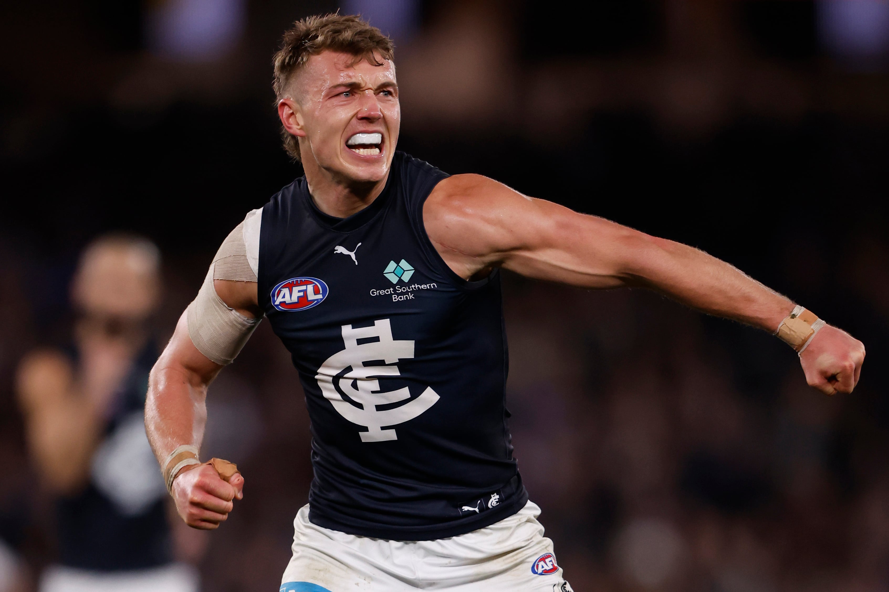 Blues' captain courageous makes history with fifth B&F