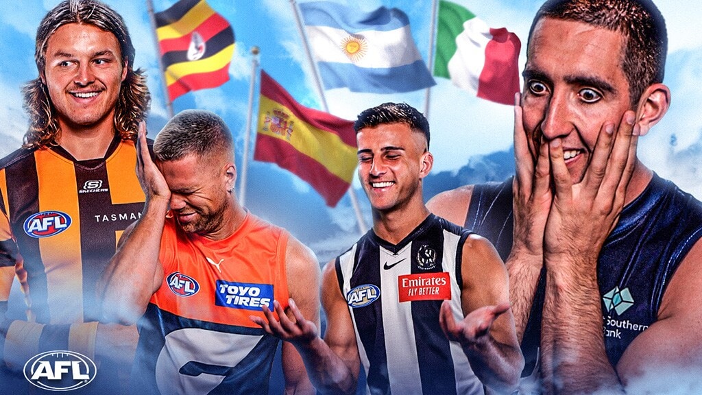 Guess the flag: How many can these AFL stars get right?
