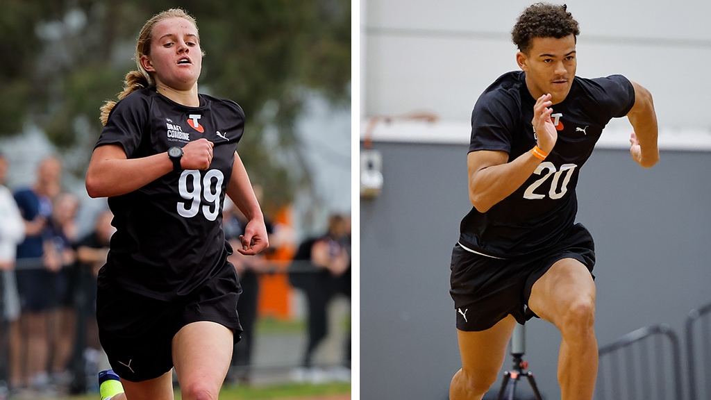 2024 Telstra AFL/W Draft Combine testing results