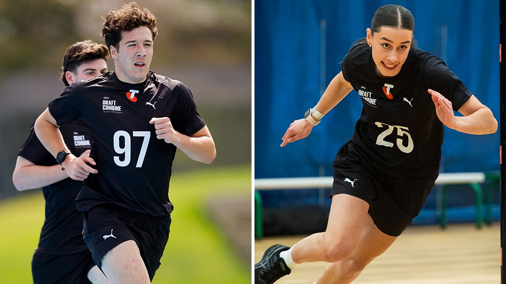 2024 Telstra AFL/W State Draft Combine testing results