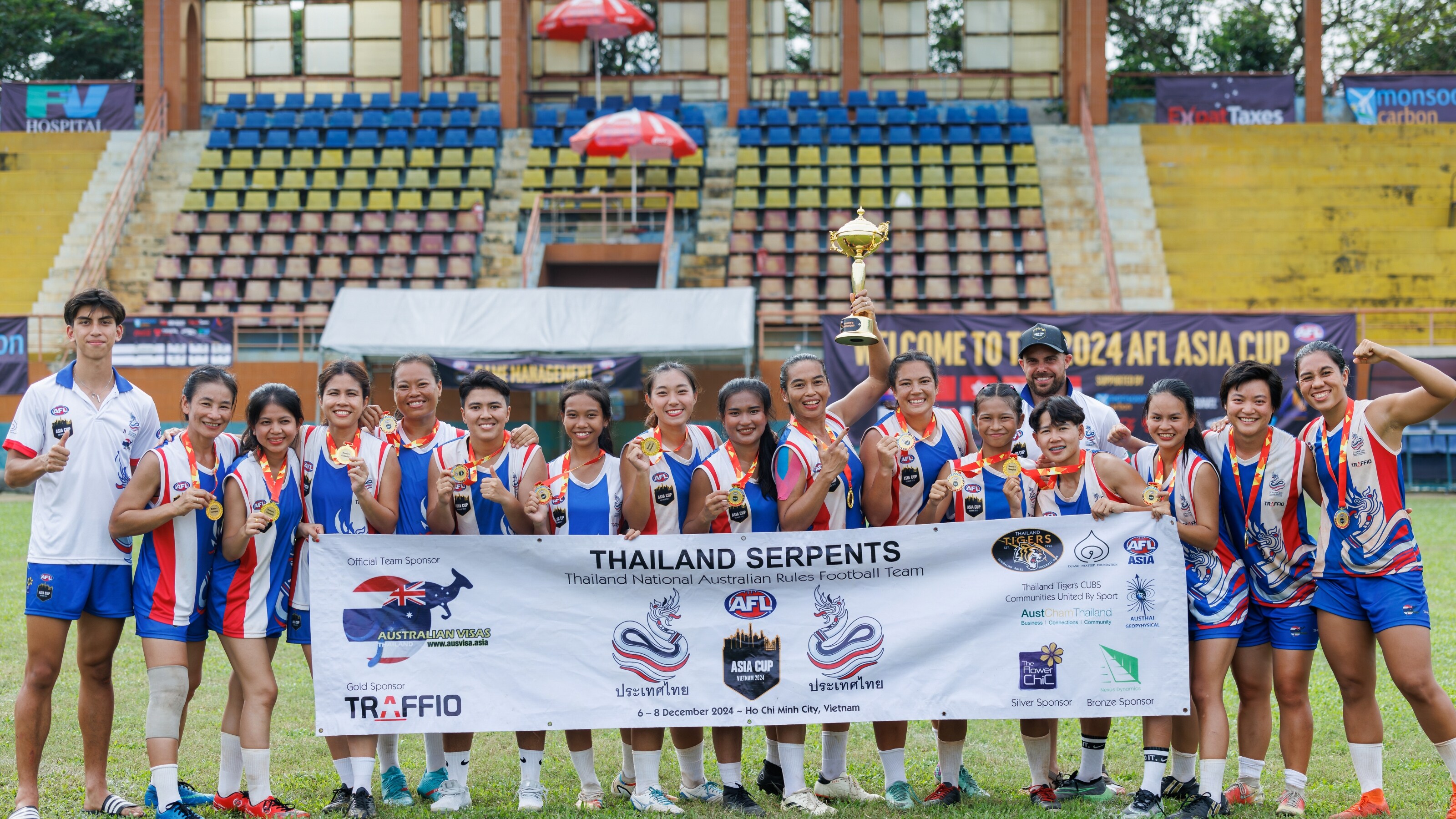 AFL Asia Cup women's Grand Final: Thailand powers to Cup glory
