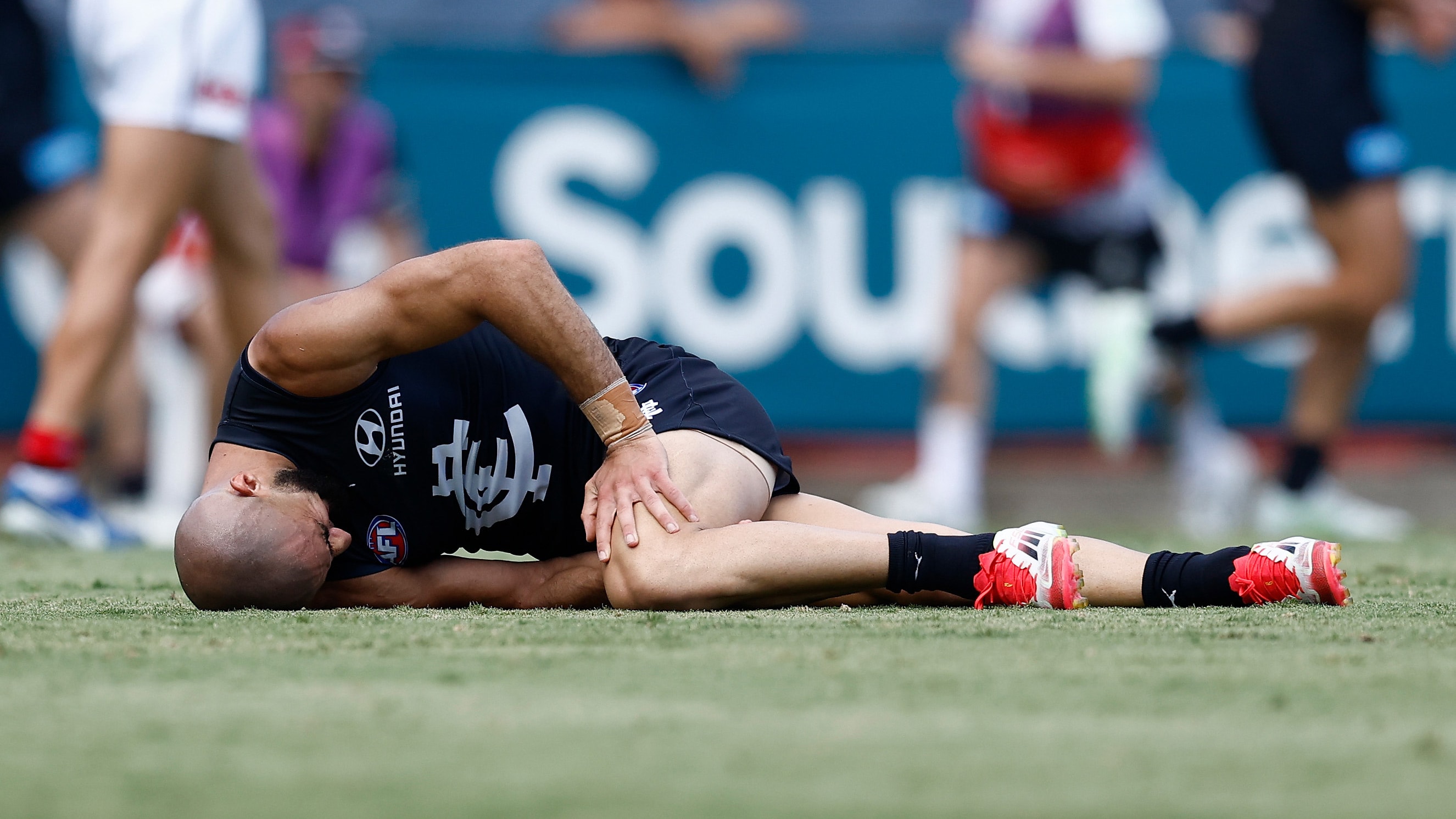 Saad scare as heavy collision leaves Blue limping