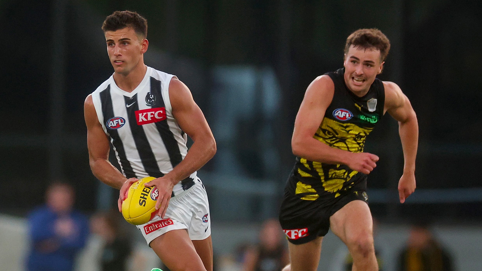 In good Nick: Daicos runs the show as Pies thrash Tigers
