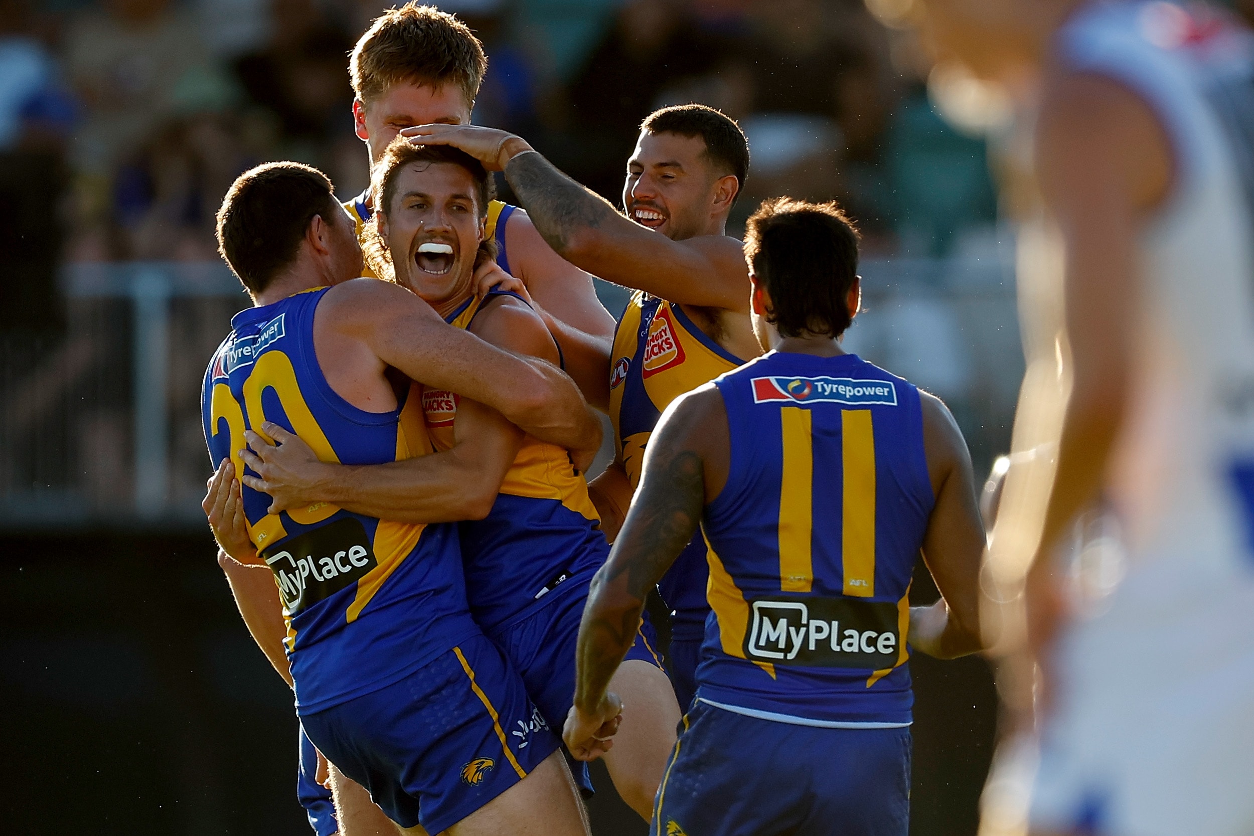 Recruit's incredible late goal seals Eagles win after Roos' early dominance