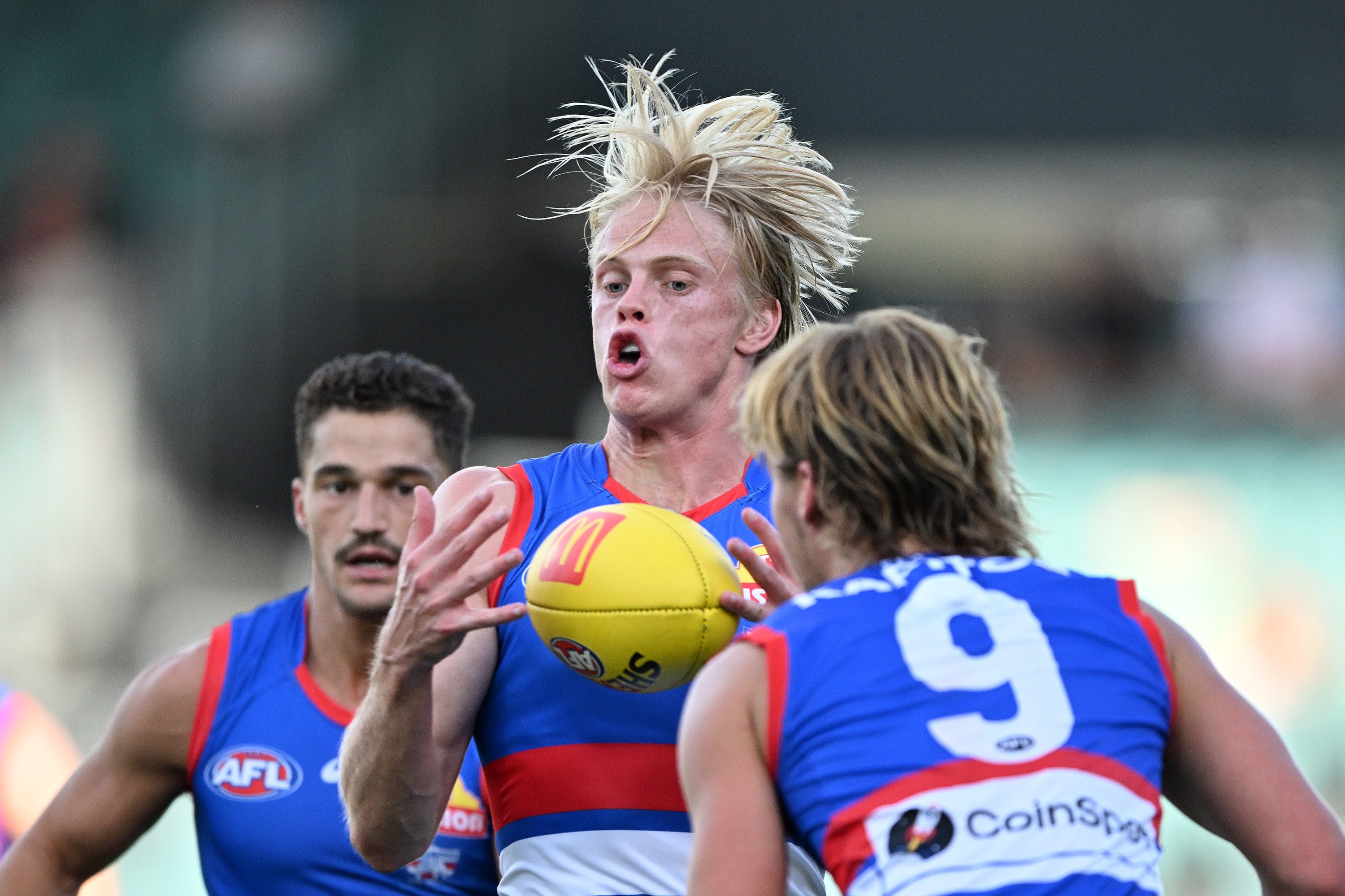 Mature-age bolter, young forward earn Bulldogs debut, key pair fit to play