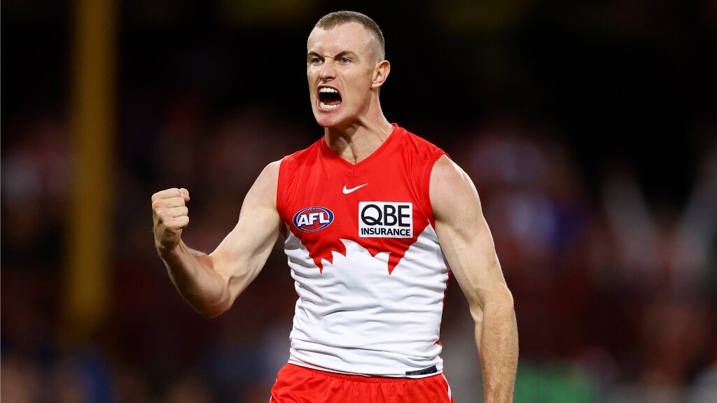 Warner goals then sets up McCartin to wake up Swans