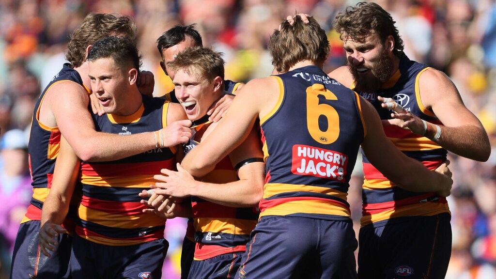 Sid swarmed after memorable first AFL goal