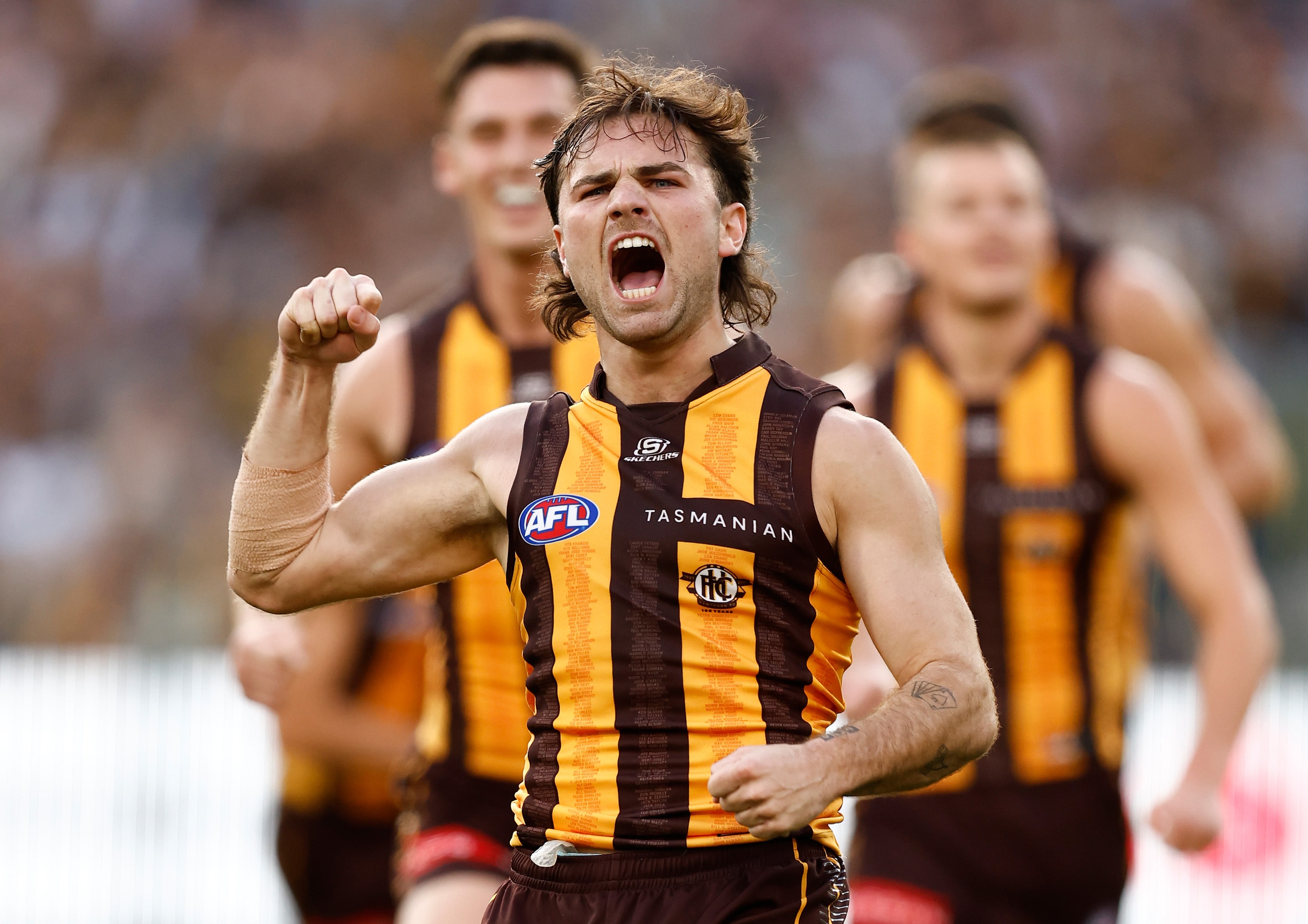 Hundred-year Hawks humble bumbling Tigers