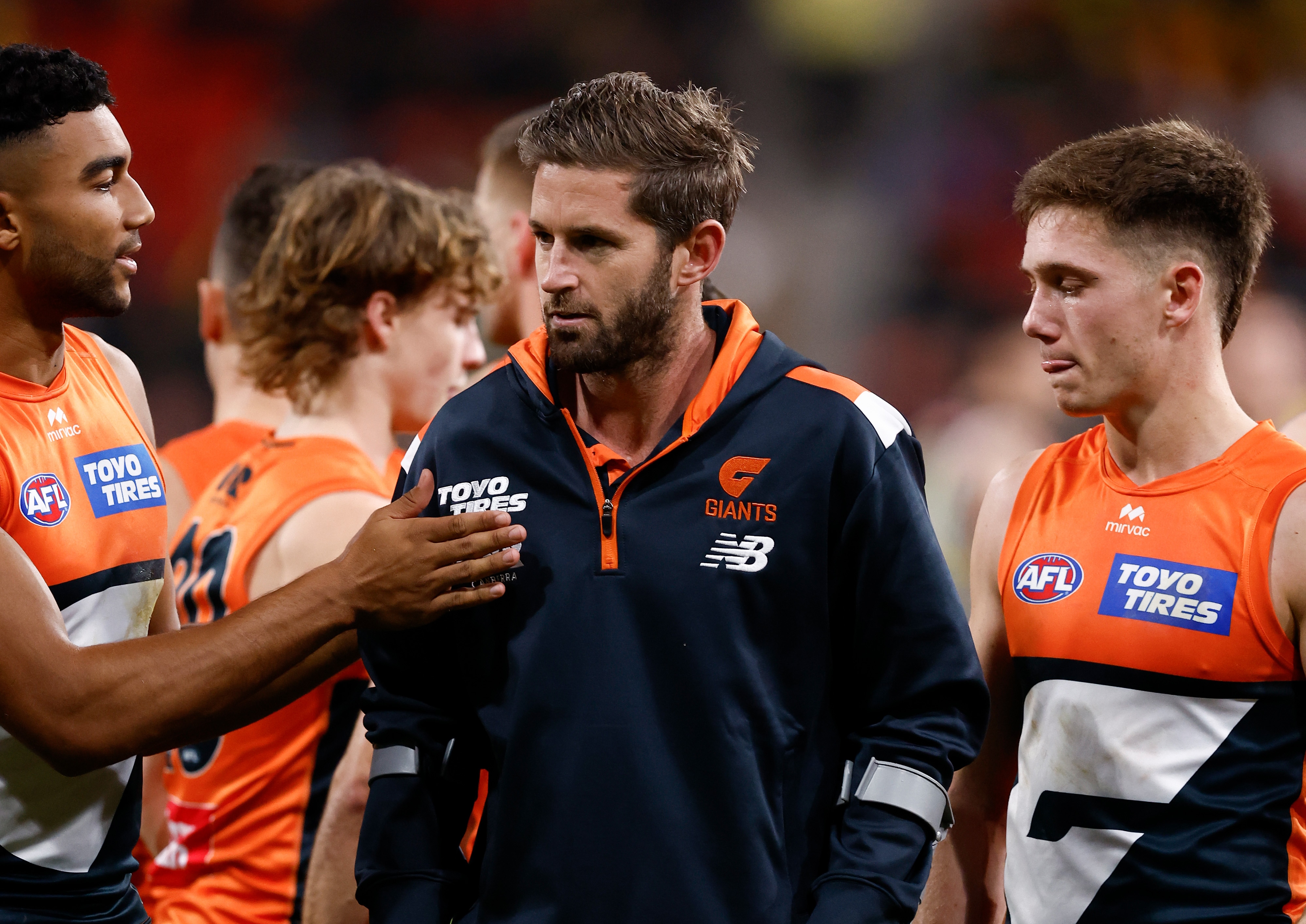 What Ward said to inspire Giants after 'heartbreaking' injury