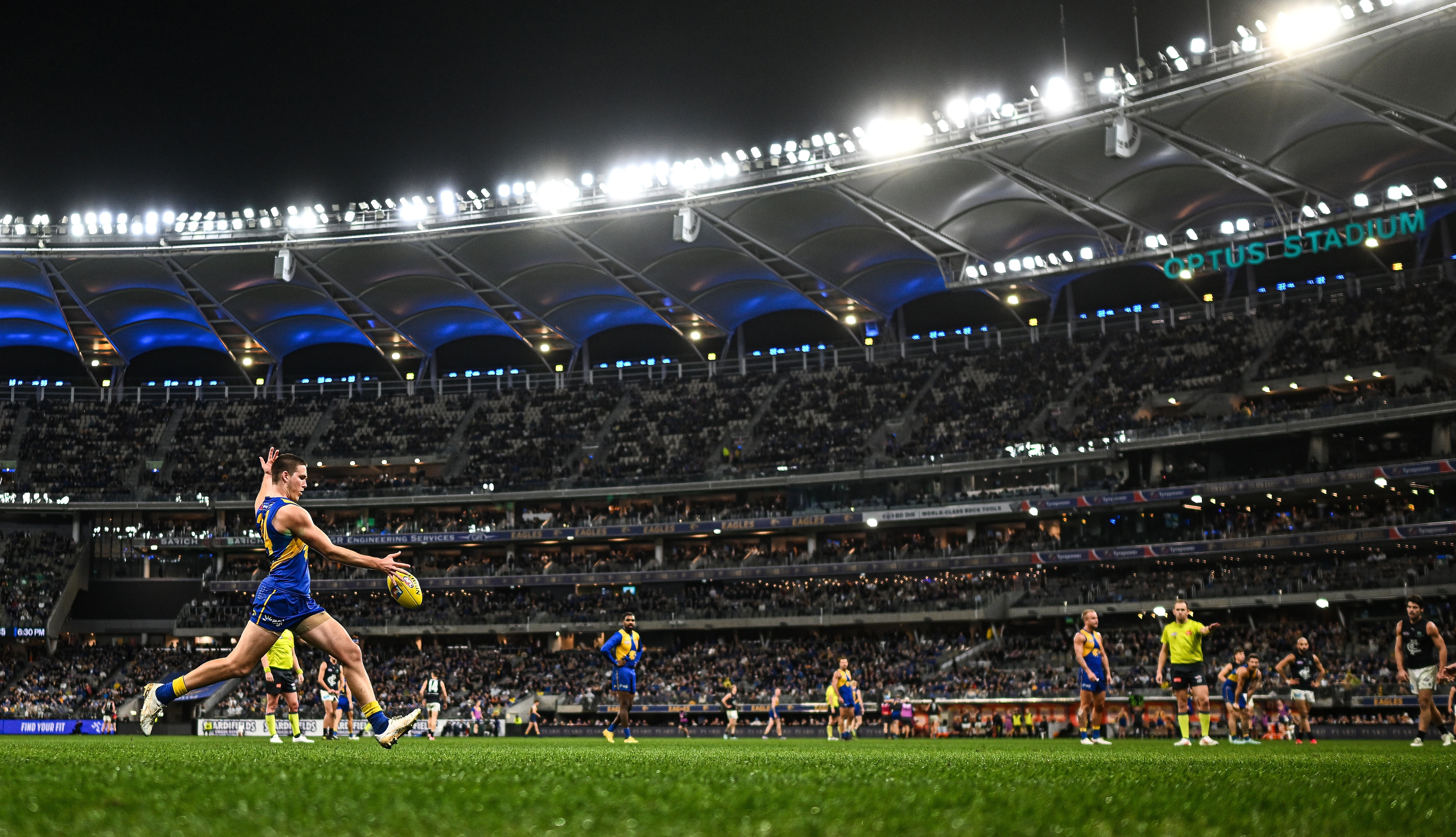 Optus Stadium working through most demanding month in its short history